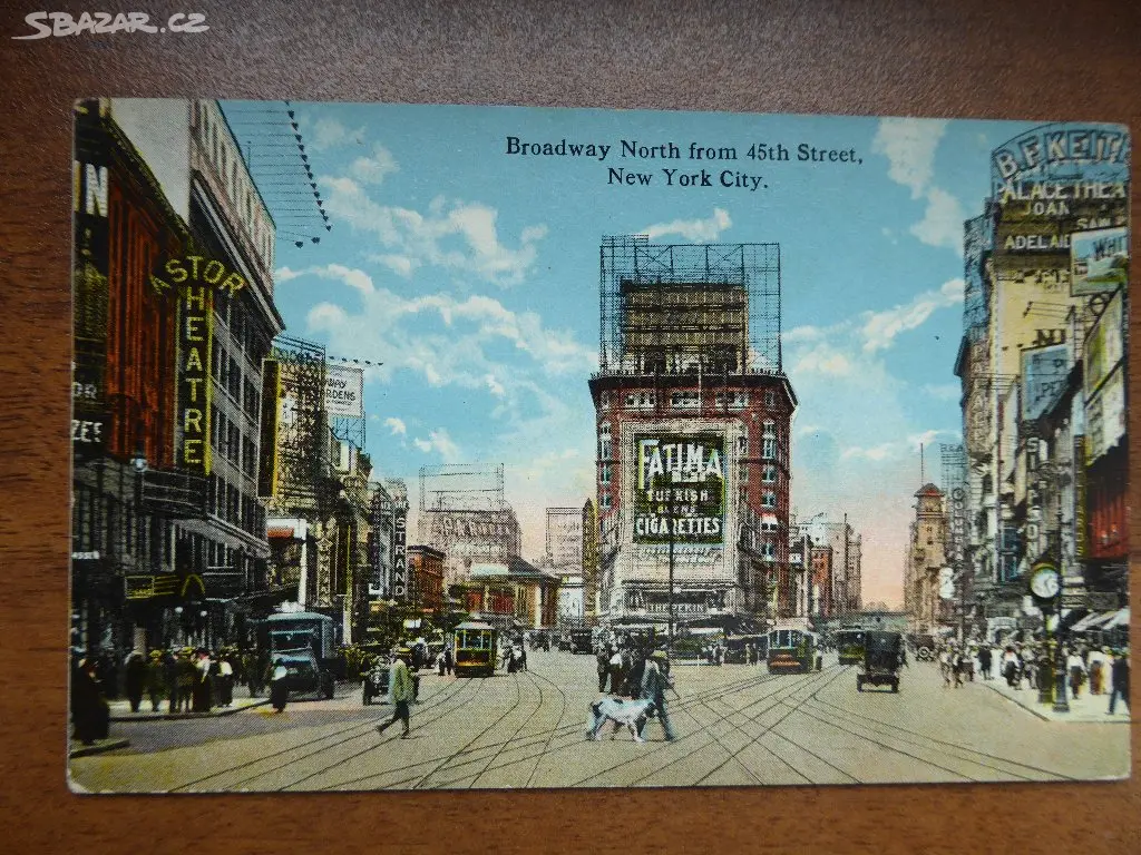 Pohlednice Broadway,New York. - Praha - Bazar - Sbazar.cz