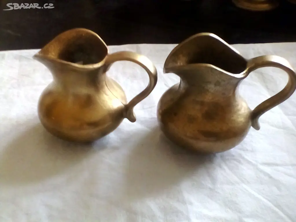 2 x džbáneček masivní mosaz - Poděbrady - Bazar - Sbazar.cz