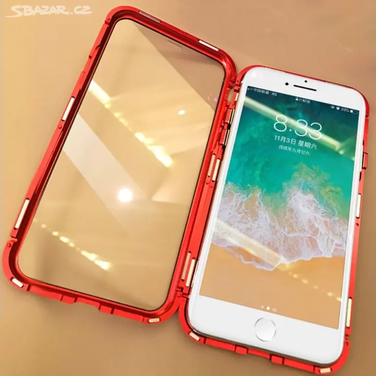 Magnetický tvrzený kryt/obal iPhone 6, 7, 8, X... - Záhornice - Bazar ...