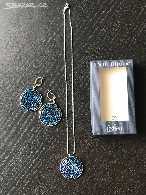 Swarovski stříbrný set nausnice a nahrdelnik - Jablonec nad Nisou - Bazar - Sbazar.cz