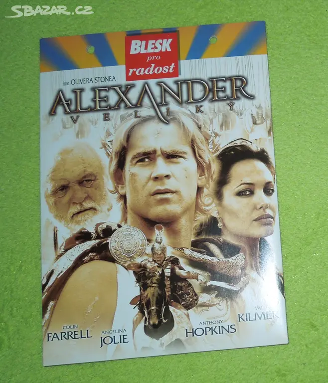 DVD Alexander veliký Farrel, Jolie, Hopkins - České Budějovice - Bazar - Sbazar.cz