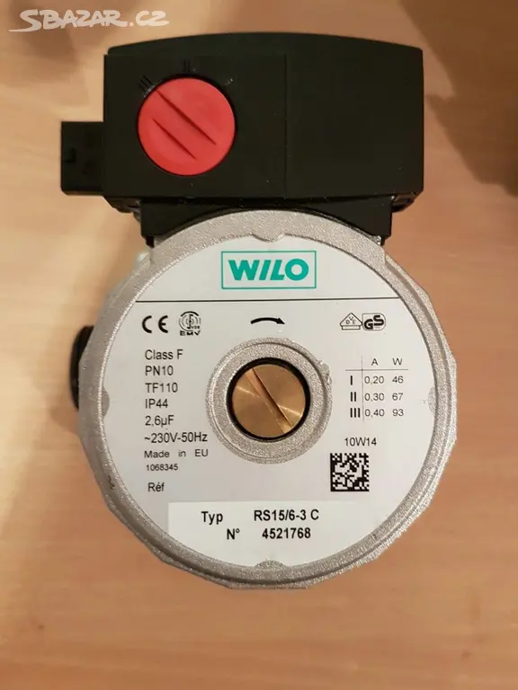 WILO RSL 15/6 PREMIUM a WILO FRSL15/6 HE-3 KU - Praha - Bazar - Sbazar.cz