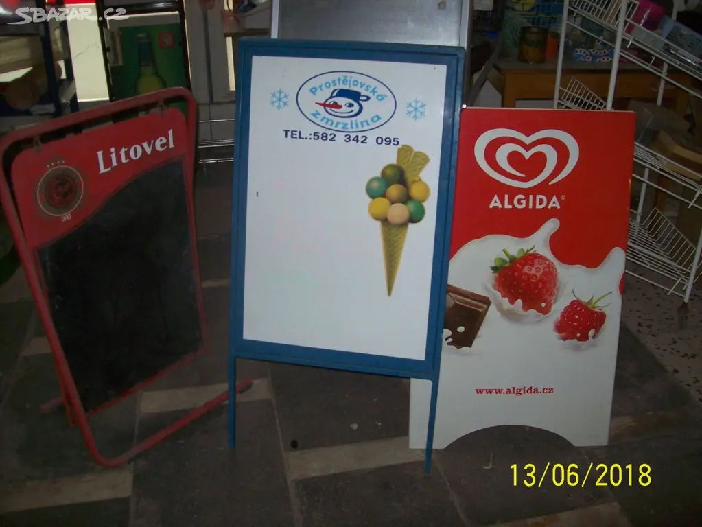 Cedule reklamní tvar A i ploché,plast,plech,lamin. - Prostějov - Bazar ...