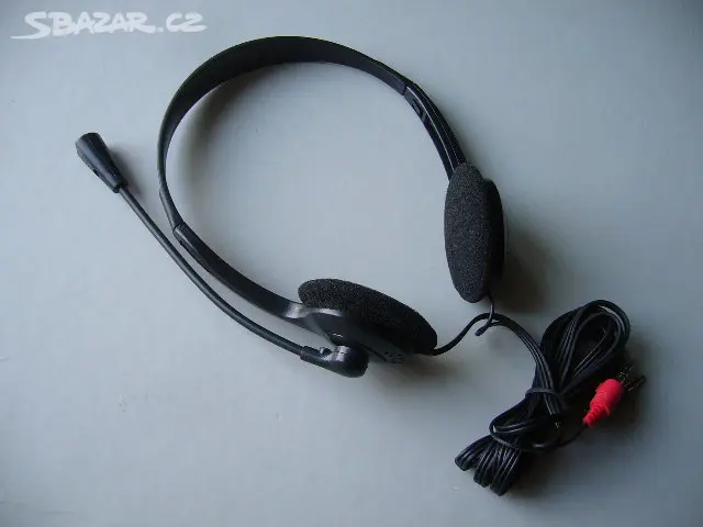 Stereo sluchátka s mikrofonem k PC, Notebooku - Plzeň - Bazar - Sbazar.cz