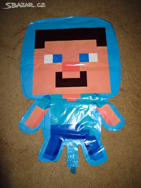 OBŘÍ BALONEK MINECRAFT STEVE 66CMX42CM - Praha 3 - Bazar - Sbazar.cz