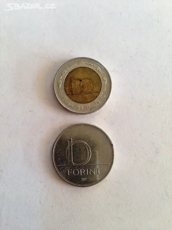 Mince 100 Forint, 10 Forint - Praha - Bazar - Sbazar.cz