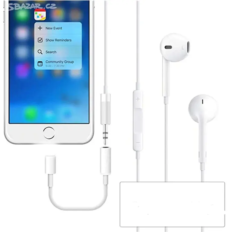 iPhone- Adaptér pro lightning na 3,5 mm jack - Klášterec nad Ohří - Bazar - Sbazar.cz