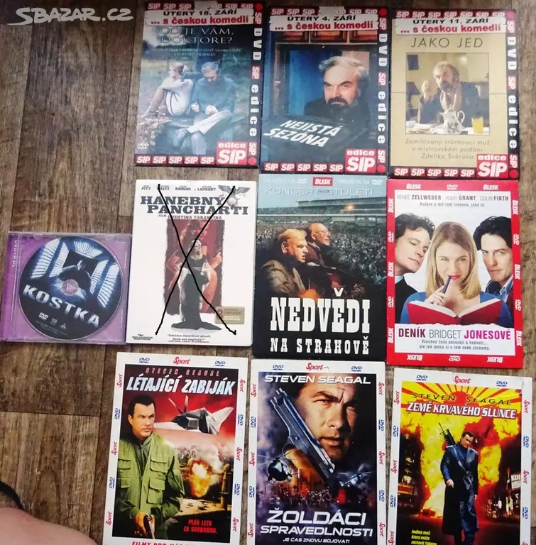 9 DVD filmy české + akční - Praha - Bazar - Sbazar.cz