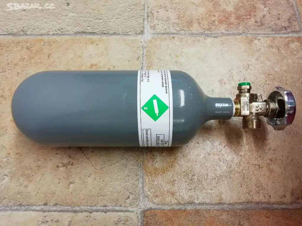 Tlaková lahev CO2 1kg W21,8x1/14" PLNÁ+ZÁRUKA2ROKY - Praha - Bazar - Sbazar.cz