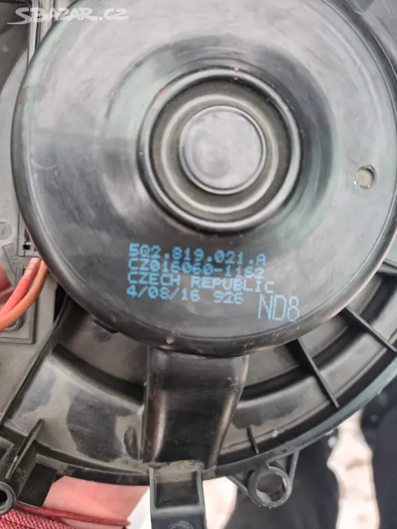 5Q2819021A vnitřni ventilator topení SKODA VW - Trutnov - Bazar - Sbazar.cz