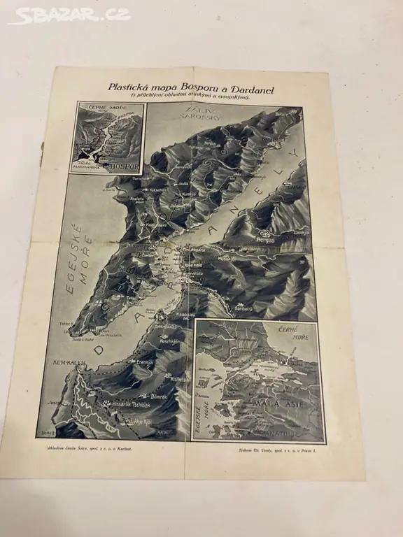 Mapa - Bospor a Dardanely - Ústí nad Labem - Bazar - Sbazar.cz