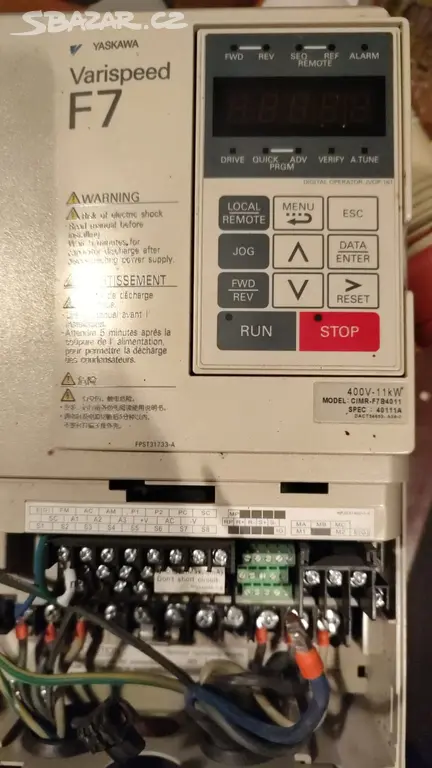 Yaskawa Varispeed F7 - frekvenční měnič 11 kW - Příbram - Bazar - Sbazar.cz