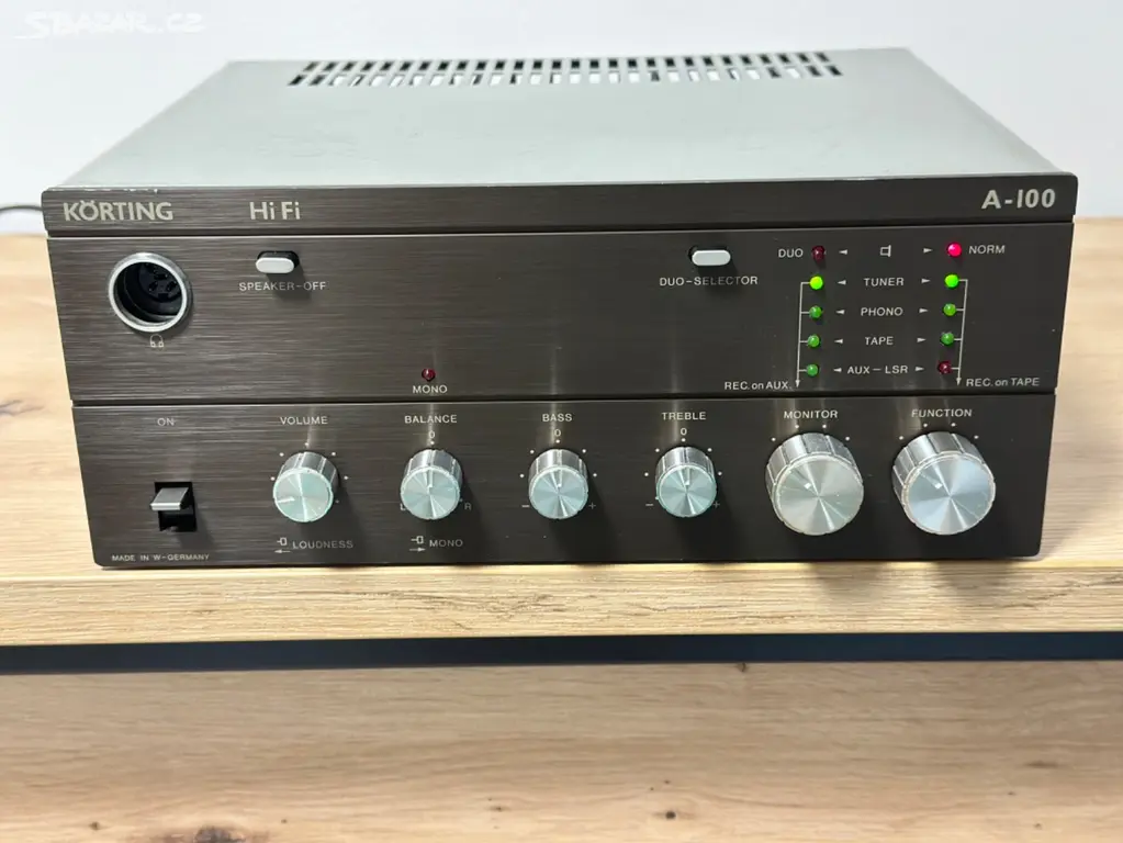 KORTING A-100 VINTAGE STEREO ZESILOVAČ !! - Broumov - Bazar - Sbazar.cz