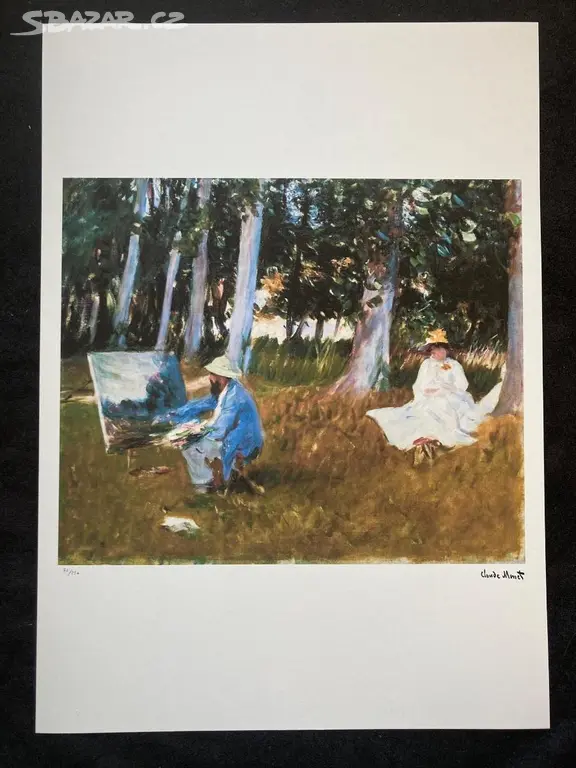 CLAUDE MONET - č. 72/250 - 70 cm x 50 cm - TOP - Praha 8 - Bazar ...