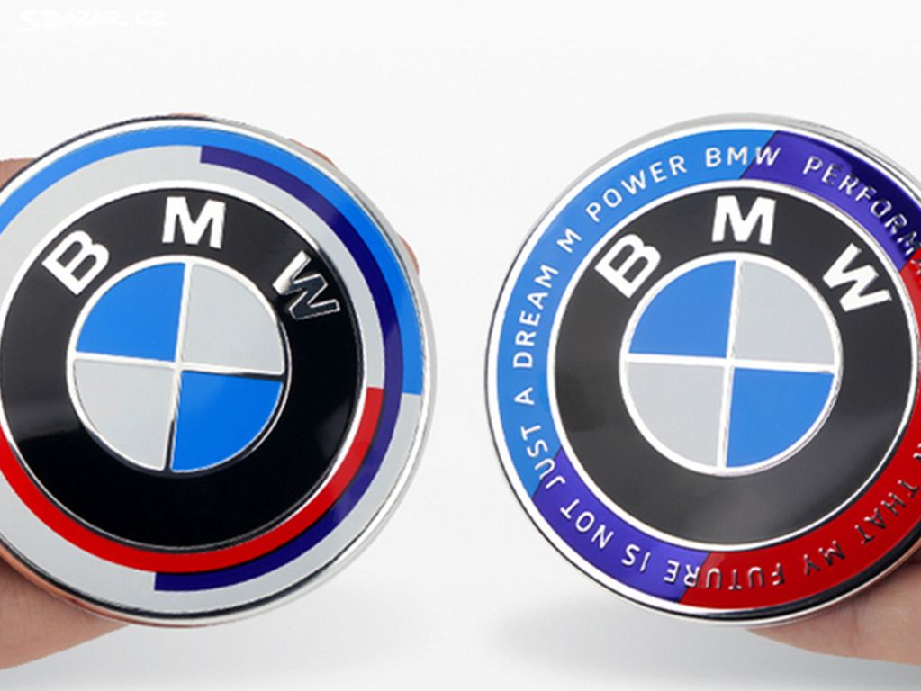 Znak BMW. Znak Na Kapotu BMW 50th Anniversary - Praha - Sbazar.cz