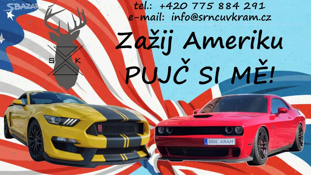 Půjč si mě Ford Mustang GT 470 koní nebo Hellcat - Mohelnice - Bazar ...