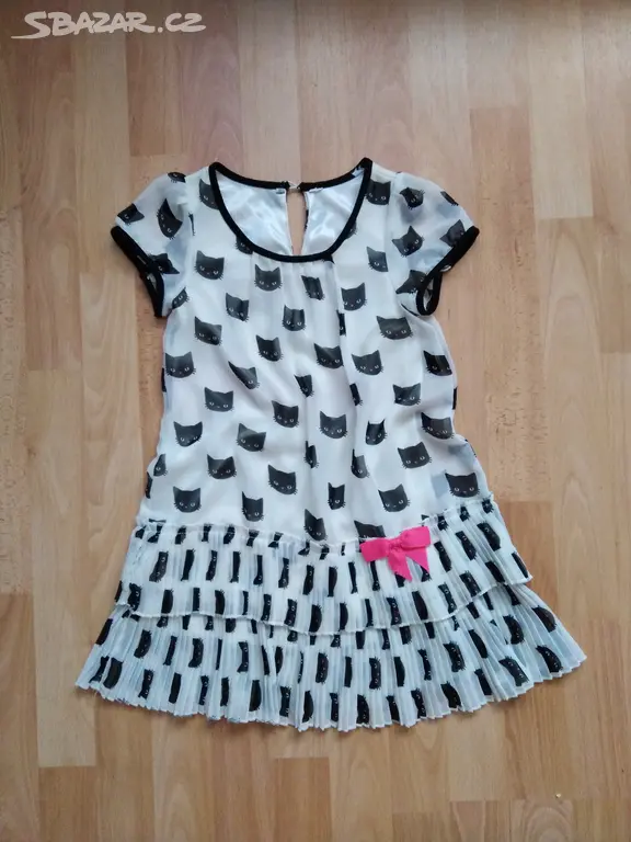 Šaty s kočičkami H&M, 110/116, 4-6 let - Moravská Třebová - Bazar - Sbazar.cz