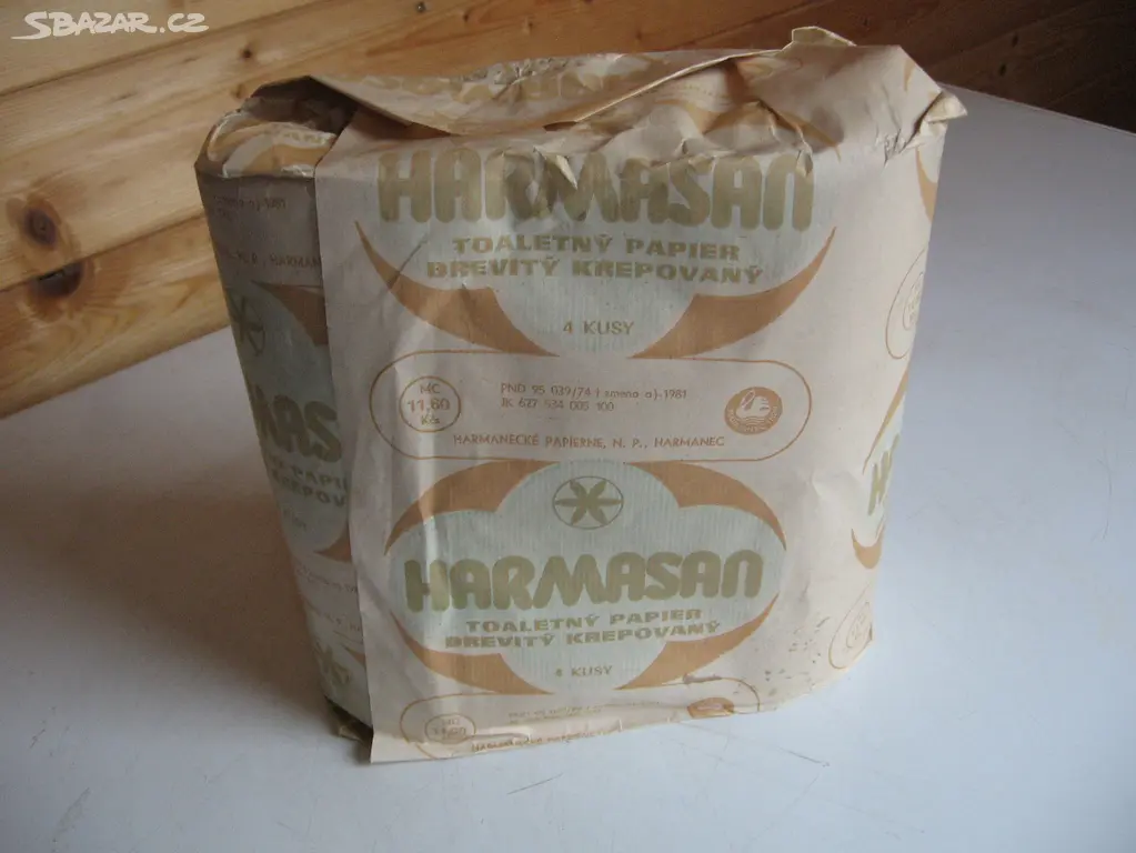 RETRO toaletní papír HARMASAN - Hradec Králové - Bazar - Sbazar.cz