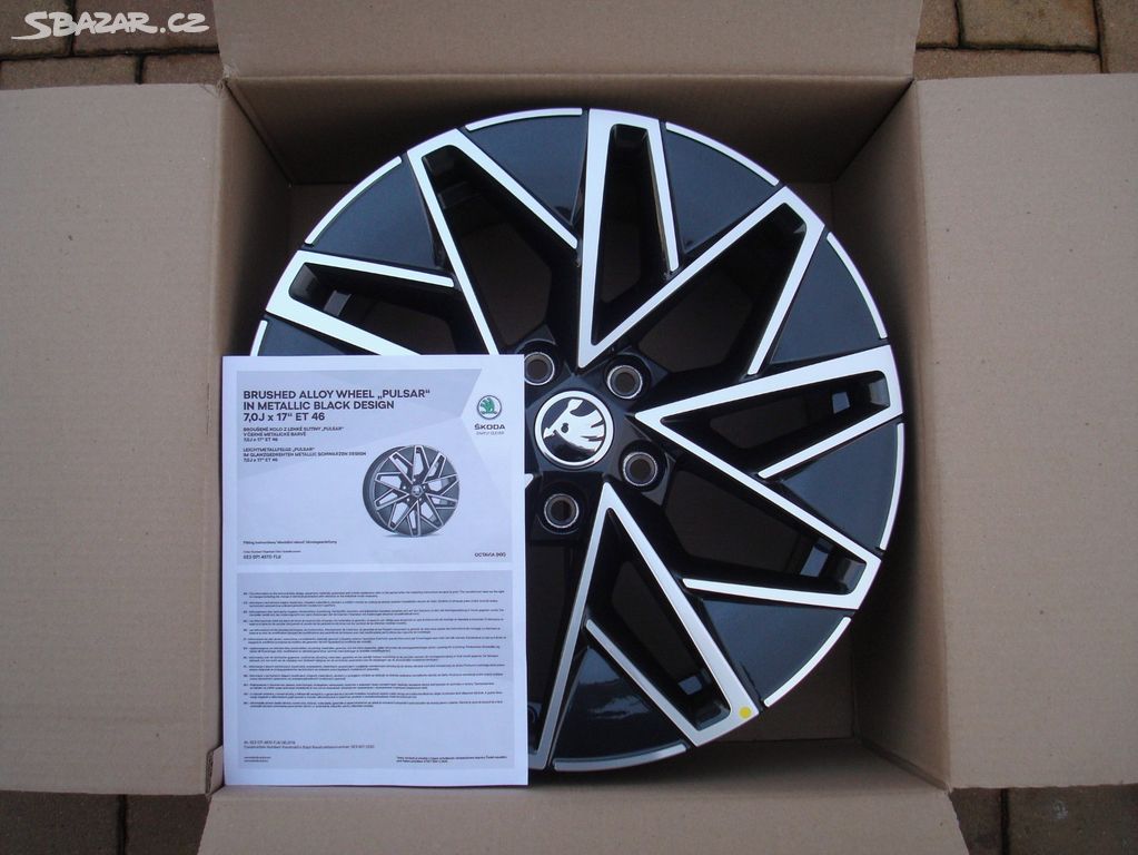 Alu kolo PULSAR 17" ŠKODA OCTAVIA IV Originál !!!! - Dobruška, Rychnov ...