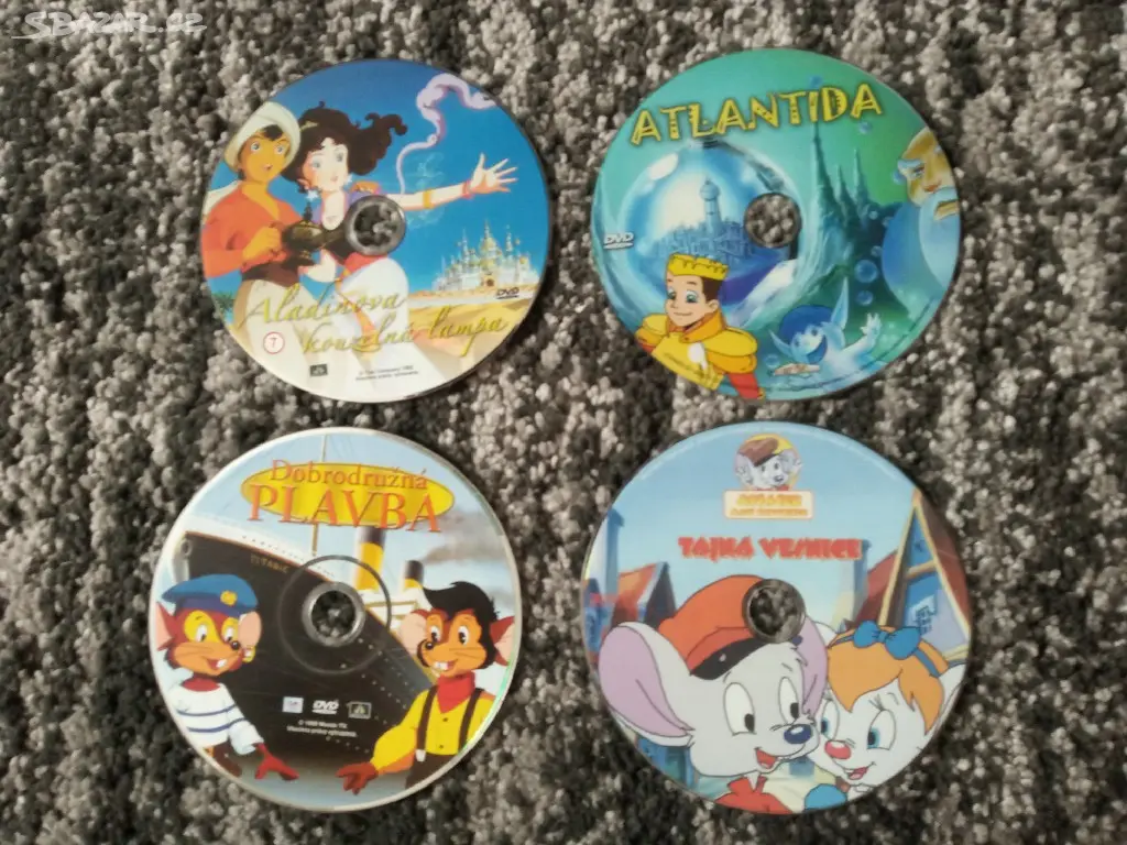 Sada 4 DVD pohádek pro děti - Znojmo - Bazar - Sbazar.cz