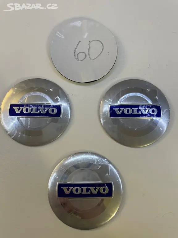 60 Středové pokličky samolepky alu kol VOLVO stříb - Rokycany - Bazar ...