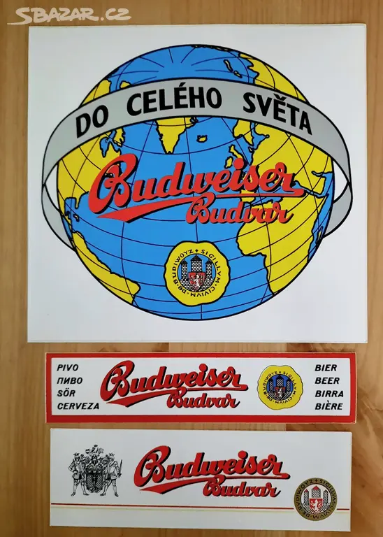 Budvar 3ks samolepek - České Budějovice - Bazar - Sbazar.cz