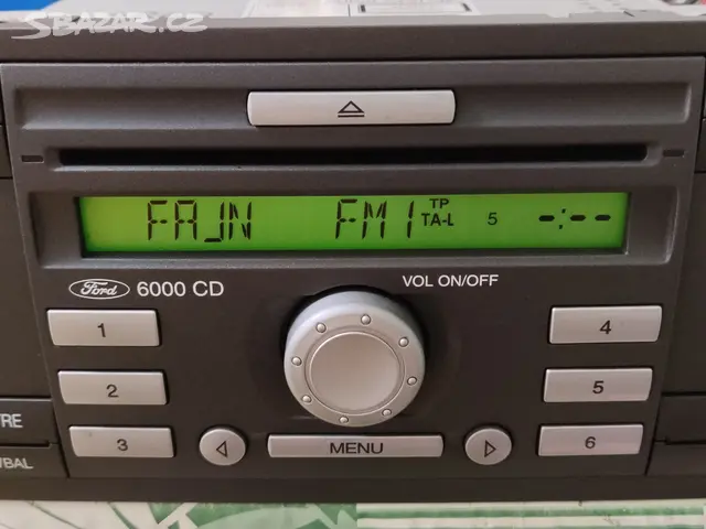 Originální autorádio Ford 6000 CD - Kutná Hora - Bazar - Sbazar.cz
