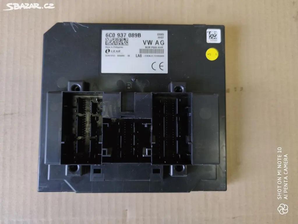 BCM jednotka, 6C0 937 089 B, Škoda VW Seat - Pelhřimov - Bazar - Sbazar.cz