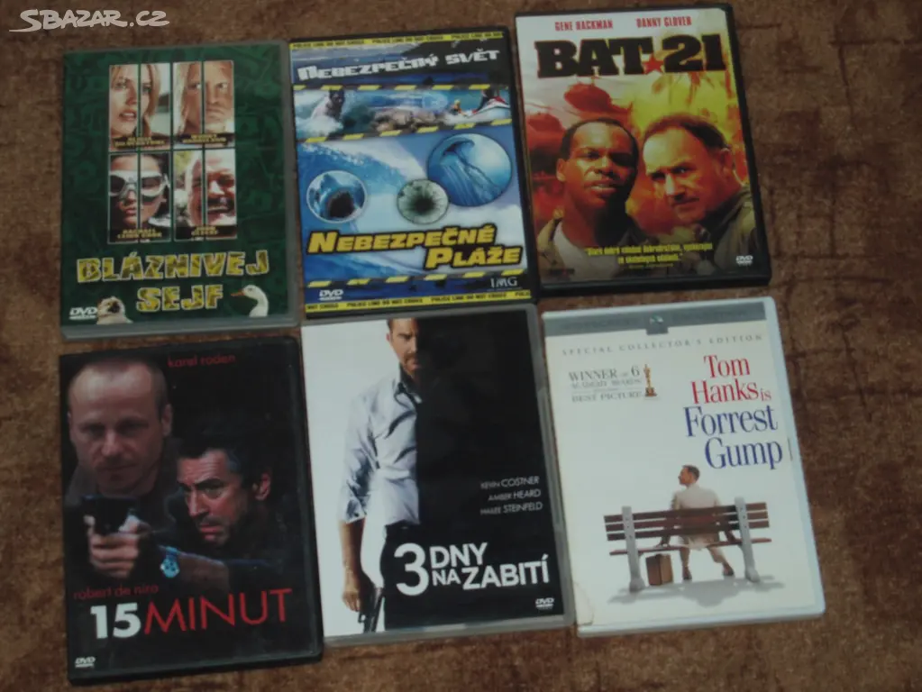 6 x originál DVD v plastu - viz foto - Klatovy - Bazar - Sbazar.cz