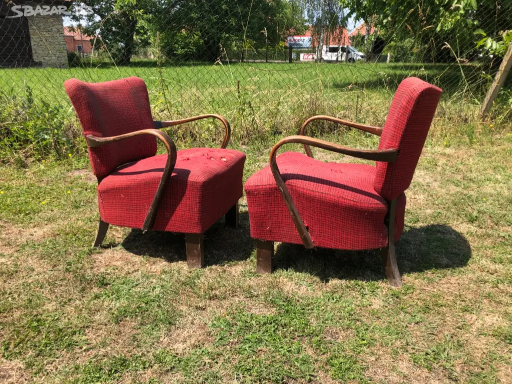 Stará křesla Halabala - Pardubice - Bazar - Sbazar.cz