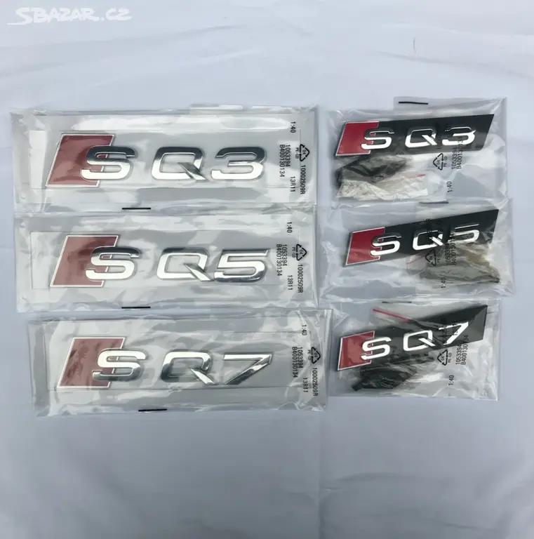 Audi - Označení/samolepky SQ - přední/zadní znaky - Ústí nad Labem ...