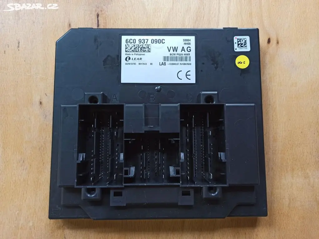 BCM jednotka, 6C0 937 090 C, Škoda, VW, Seat - Pelhřimov - Bazar ...