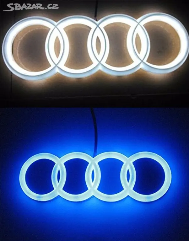 LED Svítící Znak Audi Zadní. LED Kruhy Audi - Praha - Bazar - Sbazar.cz
