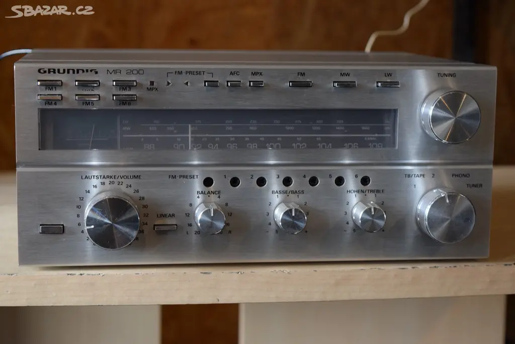 GRUNDIG MR 200 VINTAGE STEREO RECEIVER !! - Broumov - Bazar - Sbazar.cz