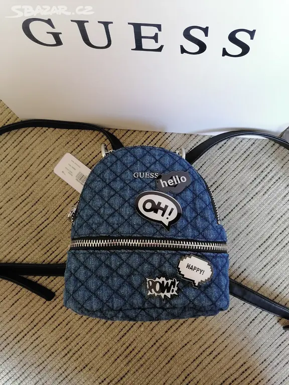 Guess mini batůžek modrý denim - Moravský Beroun - Bazar - Sbazar.cz