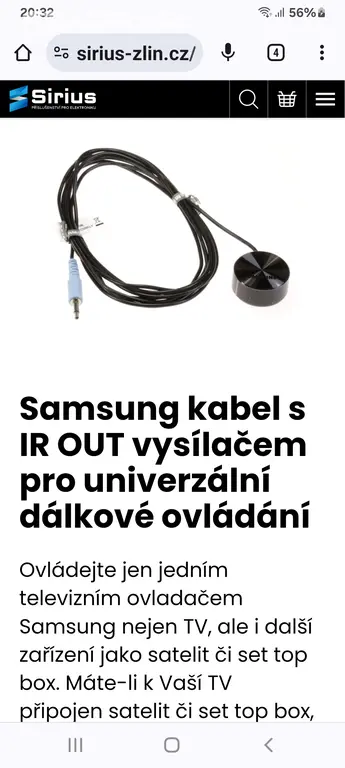 IR kabel - Trutnov, Střední Předměstí - Bazar - Sbazar.cz