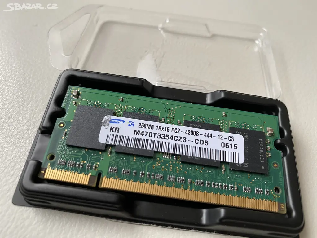 Samsung 256MB 533MHz DDR2 PC4200 SoDimm - Tábor - Bazar - Sbazar.cz