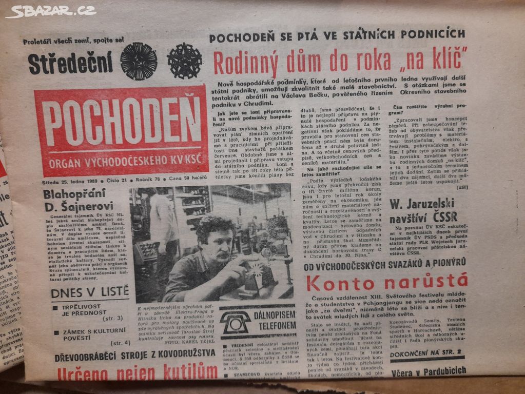 Staré noviny,denní tisk mix - Česká Skalice, Náchod - Sbazar.cz