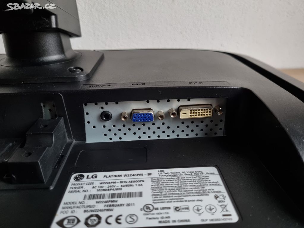 Monitor LG Flatron W2246 - 22" Full HD, DVI, VGA - Teplice - Sbazar.cz