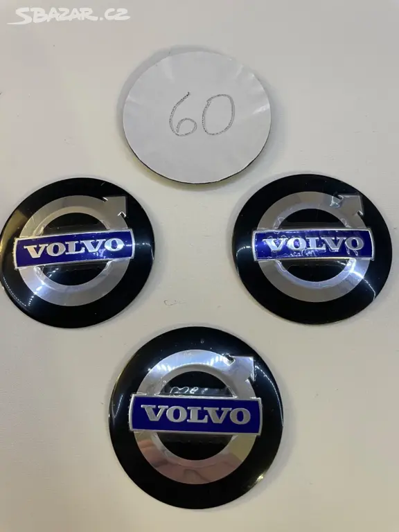 60 Středové pokličky samolepky alu kol VOLVO černé - Rokycany - Bazar ...