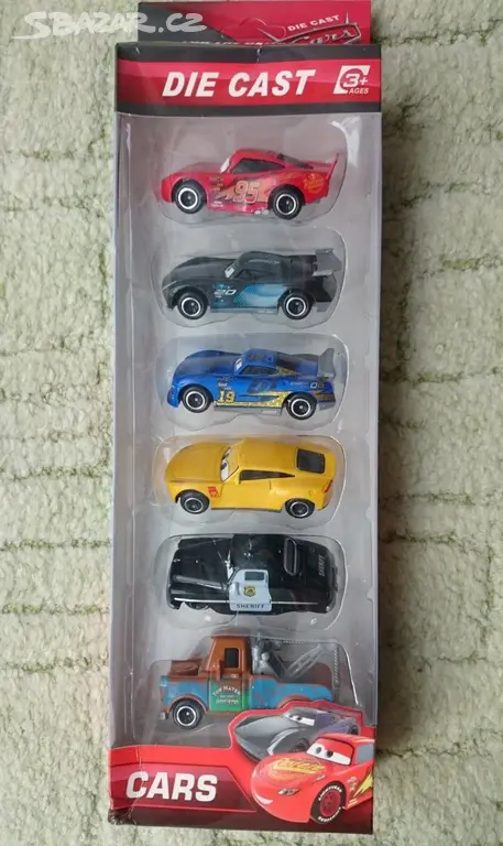 Auta Cars sada 6 ks autíček McQueen - Blansko - Bazar - Sbazar.cz