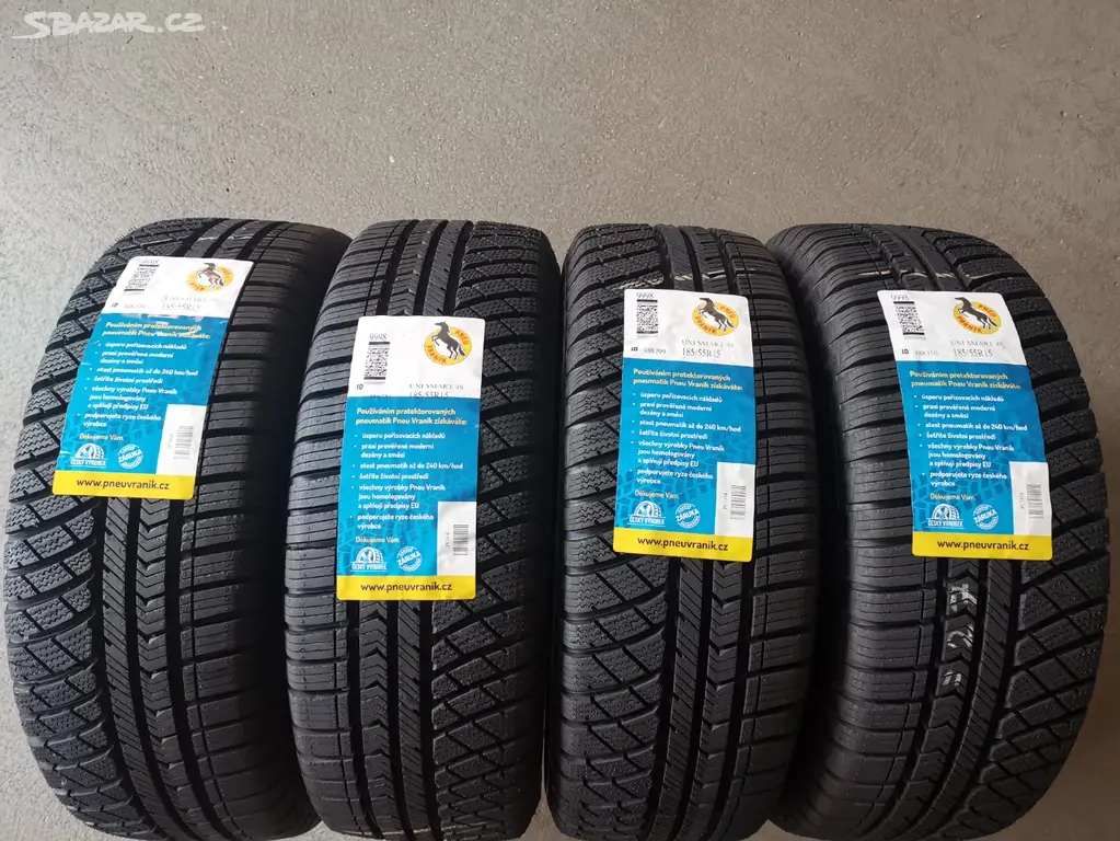 4x Nové celoroční pneu 185-55-15 R15 R pneumatiky - Traplice - Bazar ...