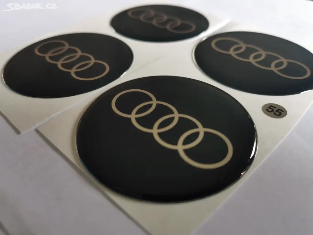 Znaky poklicovky samolepky Audi 3 D 55mm 59mm 4ks - Traplice - Bazar ...