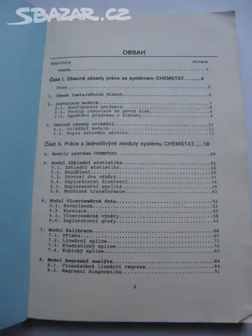 Příručka Chemstat - chemometrický systém - Plzeň - Bazar - Sbazar.cz