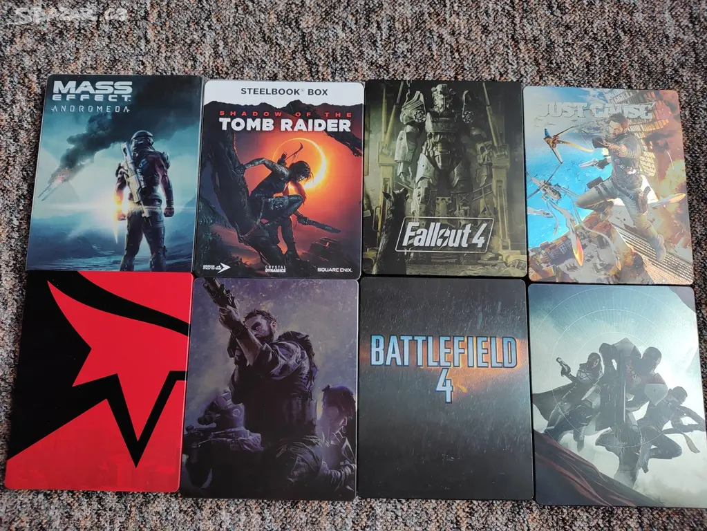 Steelbook tomb raider call of duty CoD Destiny - Praha, Nebušice ...