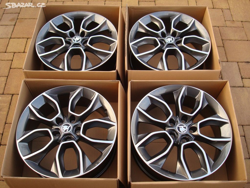 Alu kola CRATER 19" ŠKODA KODIAQ Originál !!!!!!! - Dobruška, Rychnov nad Kněžnou - Sbazar.cz