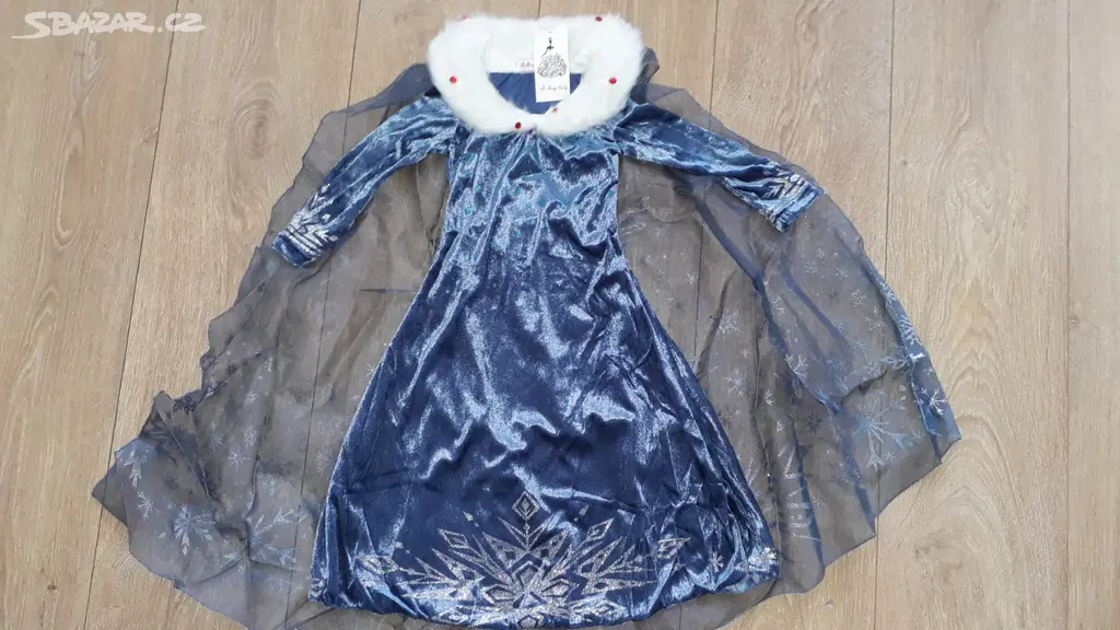 saty Elsa Frozen: Vánoce s Olafem, vel 110- 150 - Praha - Bazar - Sbazar.cz