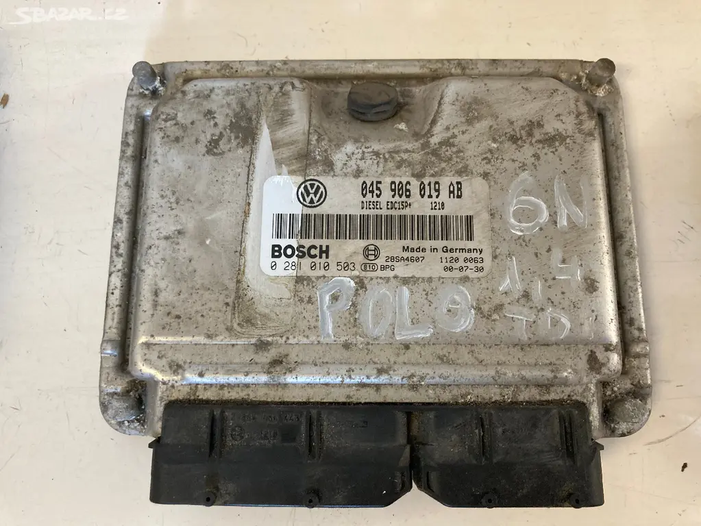 Řídící jednotka motoru 045906019AB 1,4Tdi VW Polo - Slaný, Lotouš ...