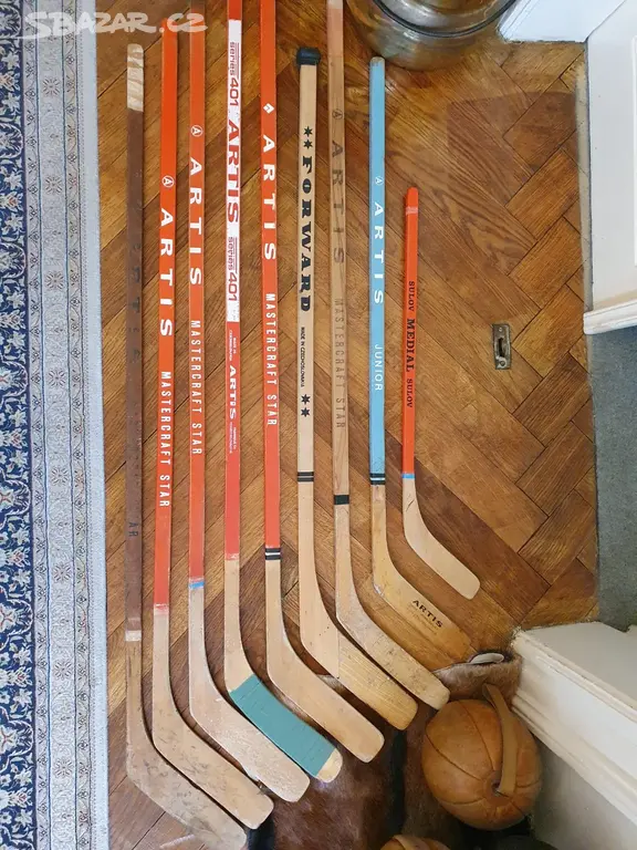 Retro hokejky 70-80 léta. - Praha - Bazar - Sbazar.cz