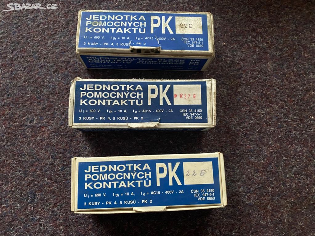 PK 22E a PK 11E jednotka pomocných kontaktů - Plzeň - Sbazar.cz